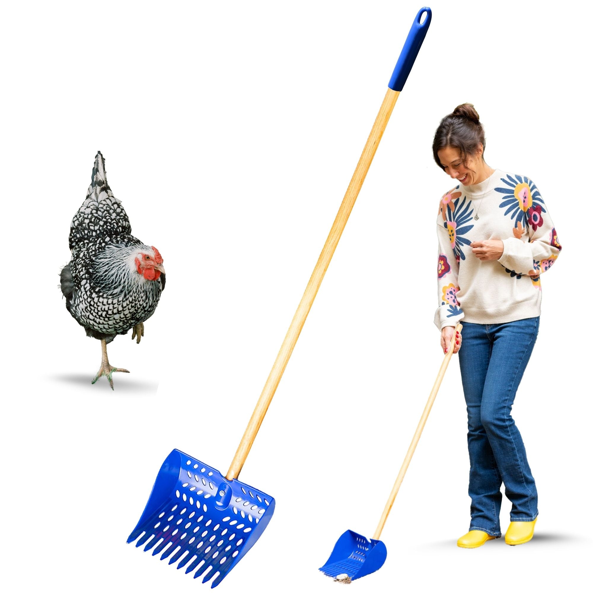 The Coop Scoop® | 2-in-1 Chicken Poop Scoop & Rake | Sand Sifting Shov ...