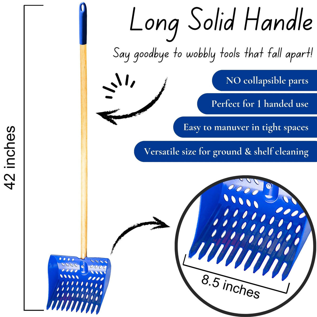 The Coop Scoop® | 2-in-1 Chicken Poop Scoop & Rake | Sand Sifting Shov ...