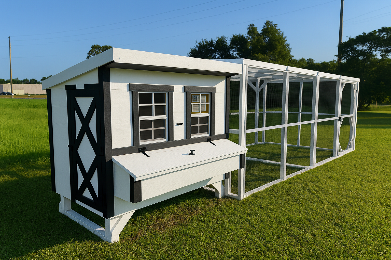 Wooden Run Extension Kit (Adds 8 Ft) – OverEZ Chicken Coop